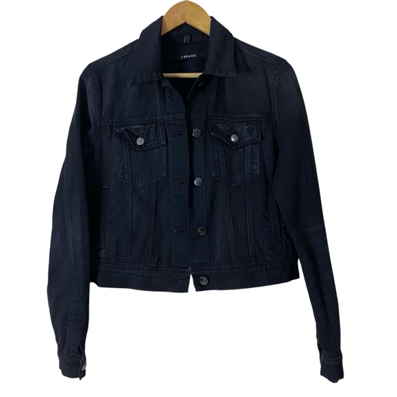 J Brand | Jackets & Coats | J Brand Black Denim Harlow Jean Denim ...